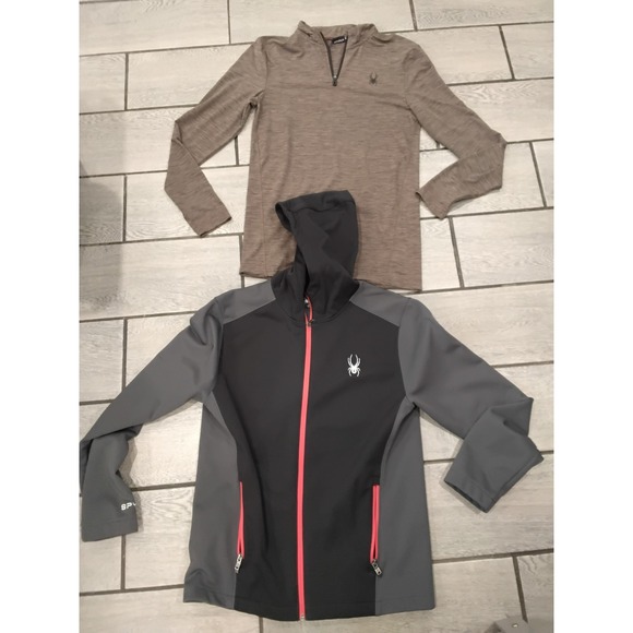 Spyder | Shirts | Spyder Active Mens Small Bundle 4 Zip Base Layer ...